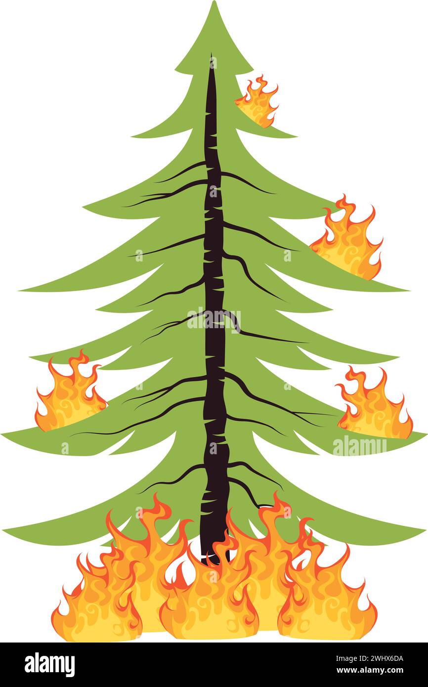 Deforestation ecological disaster Stock Vector Images - Alamy