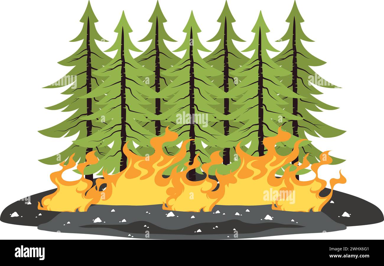 Wild fires Stock Vector Images - Alamy