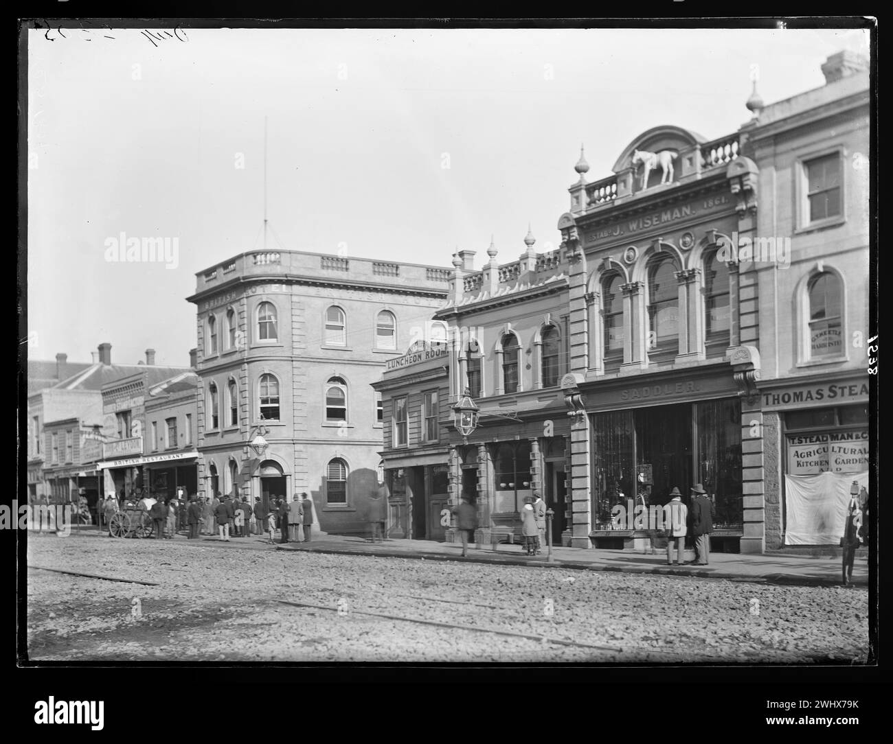 Early 1900s street scene Black and White Stock Photos & Images - Alamy