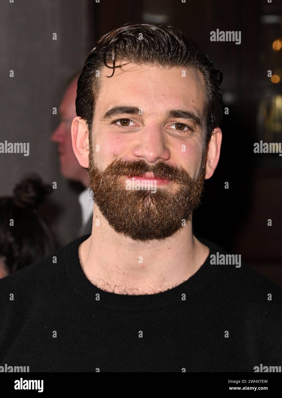 London, UK. February 11th, 2024. Andrew Richardson arriving at the 24th annual WhatsOnStage ...