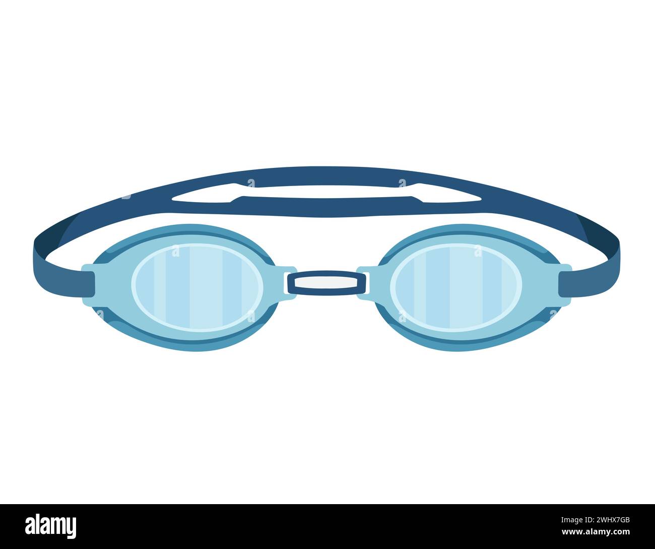 Modern plastic glasses for swimming vector illustration isolated on ...