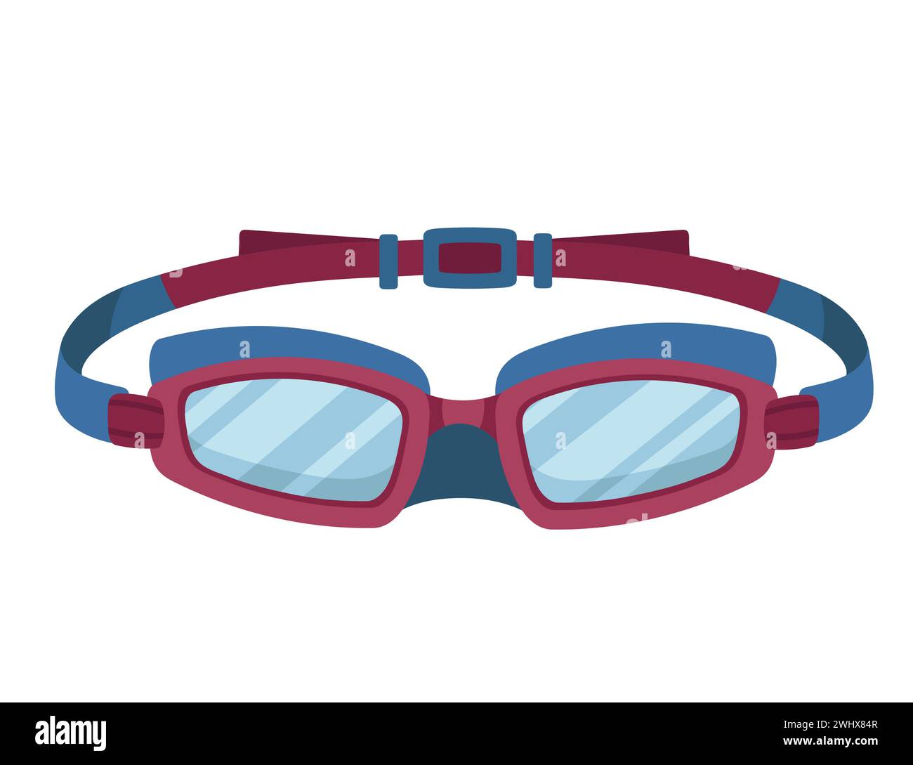Modern plastic glasses for swimming vector illustration isolated on ...