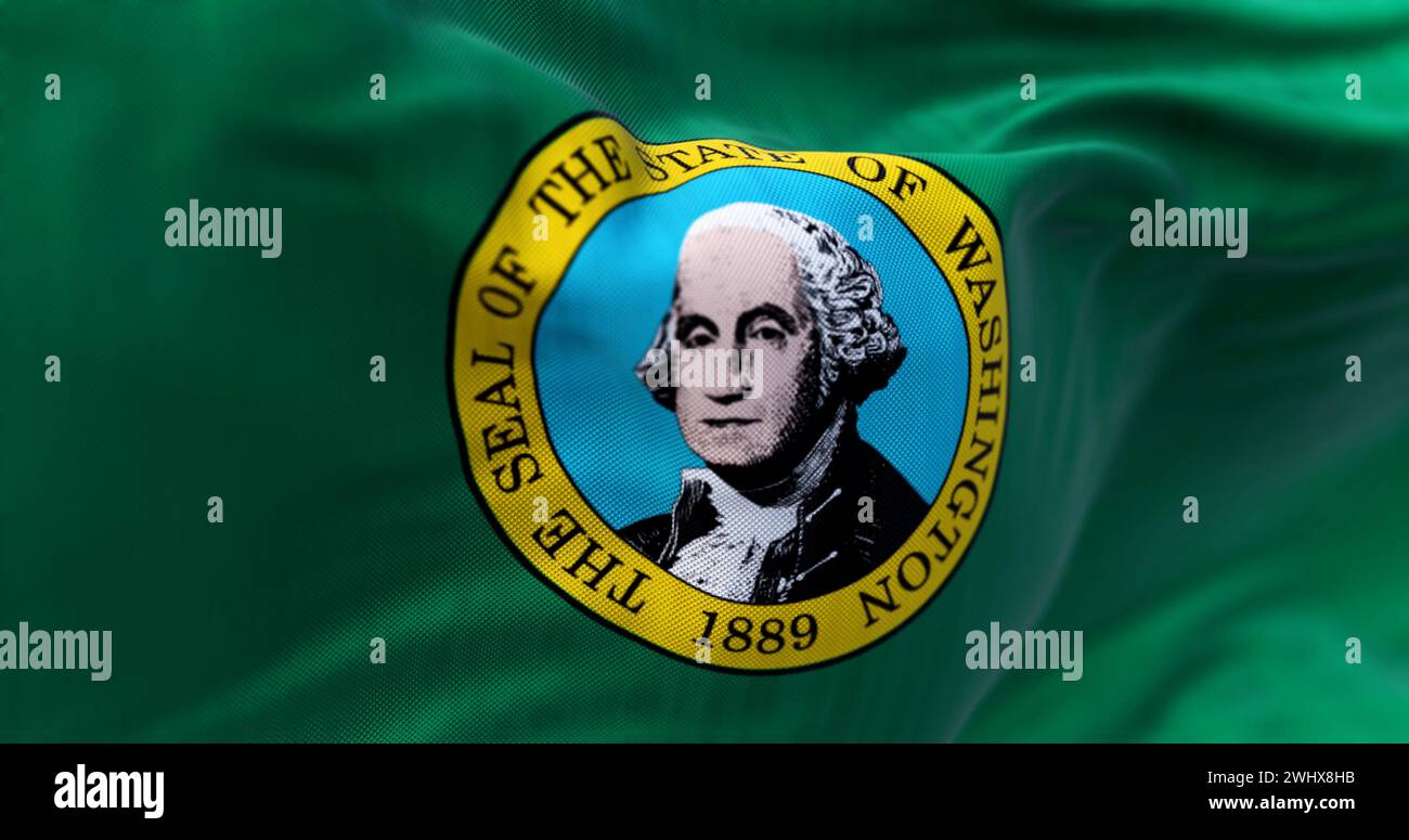Washington state seal and flag hi-res stock photography and images - Alamy