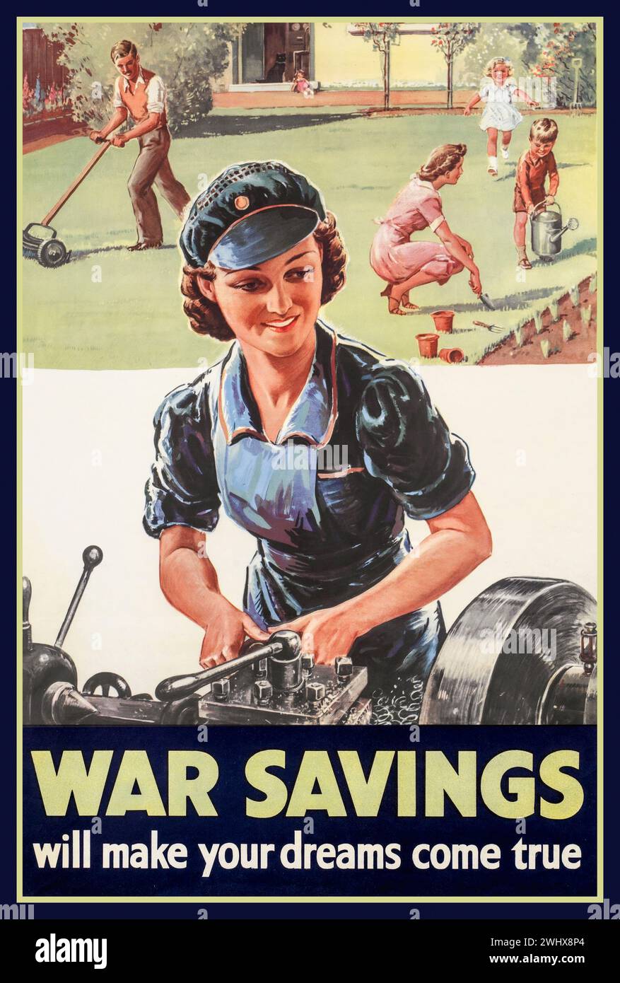 Ww2 uk war savings will make your dreams come true hi-res stock ...