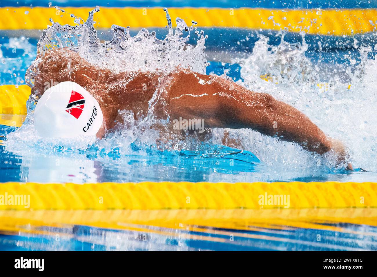 Doha, Qatar. 11th Feb, 2024. Dylan Carter of Trinidad and Tobago ...