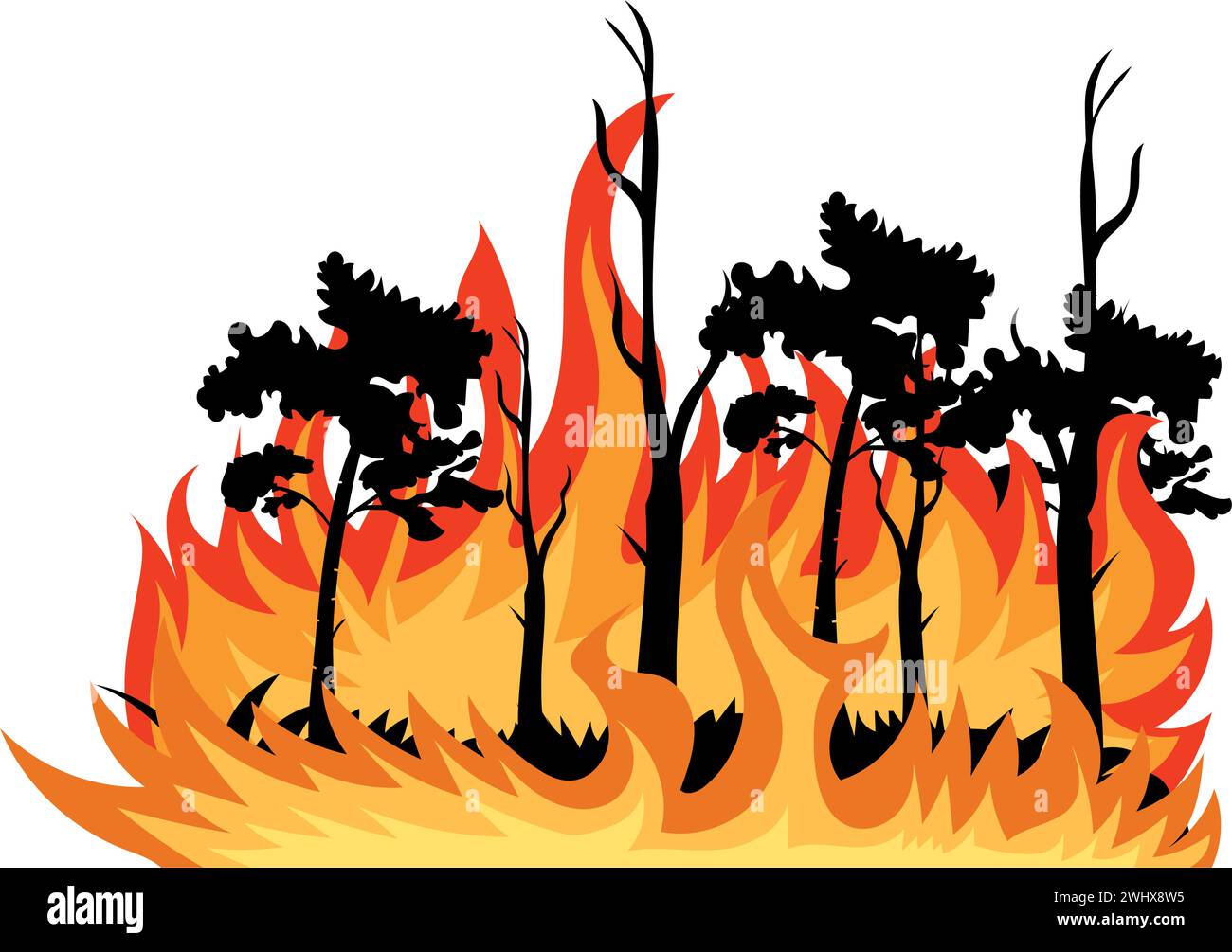 Wild fires Stock Vector Images - Alamy