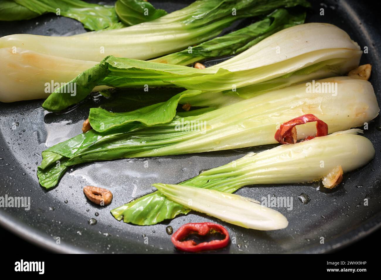 Pak choi red pepper hi-res stock photography and images - Alamy