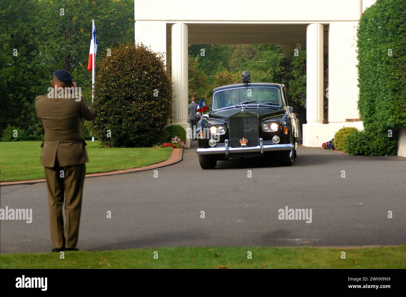 Ceremony for Mr. Pierre-André Imbert, Ambassador of France, to present ...