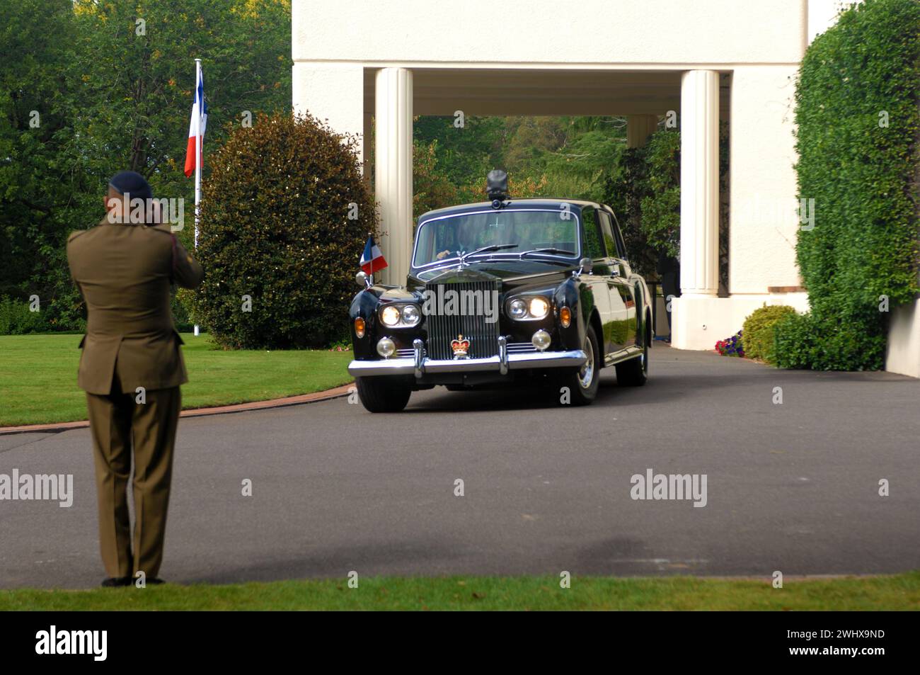 Ceremony for Mr. Pierre-André Imbert, Ambassador of France, to present ...