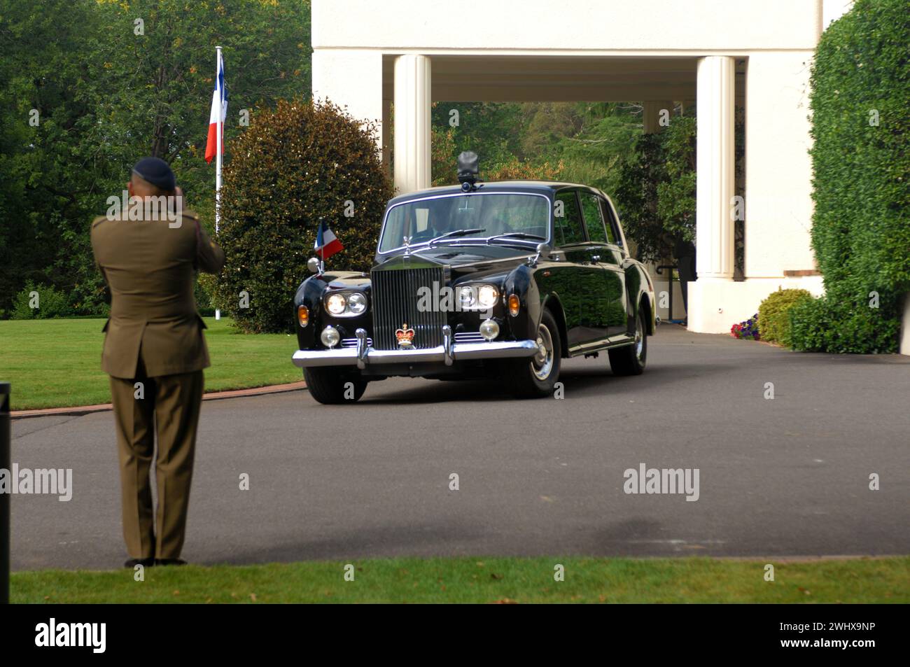 Ceremony for Mr. Pierre-André Imbert, Ambassador of France, to present ...