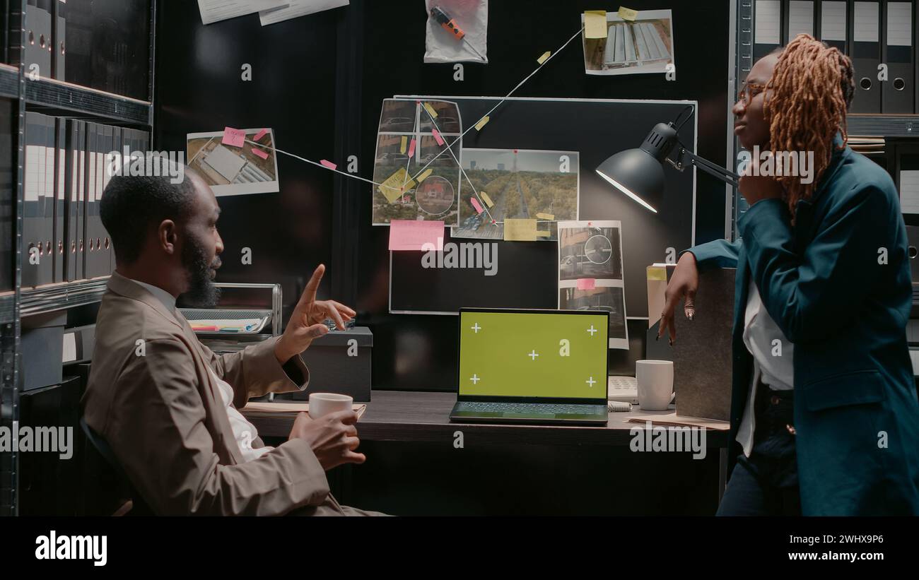 Team law agents looking greenscreen hi-res stock photography and images ...