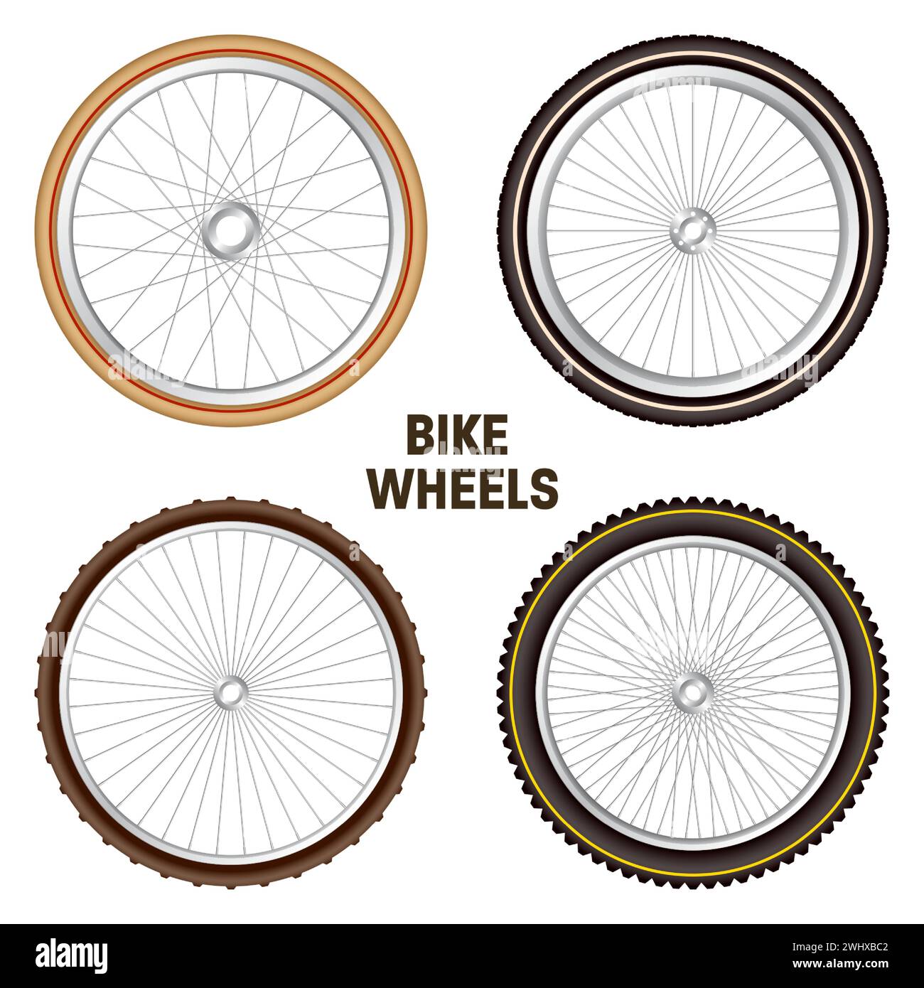 Spokes rims Stock Vector Images - Alamy