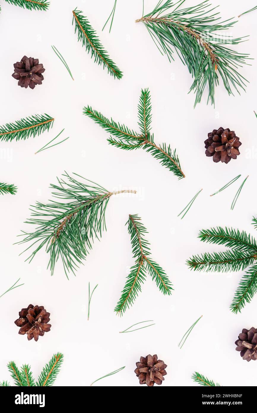 Christmas composition pine tree hi-res stock photography and images - Alamy