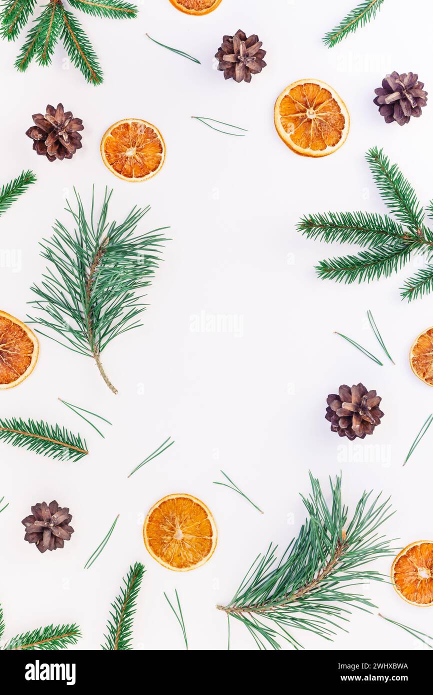 Christmas pattern with fir tree pine branches Stock Photo - Alamy
