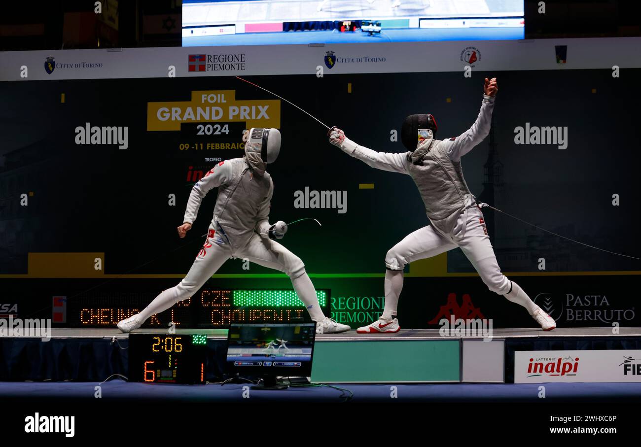11 February 2024, Turin. Fencing Grand Prix, Trofeo Inalpi 2024 Stock ...