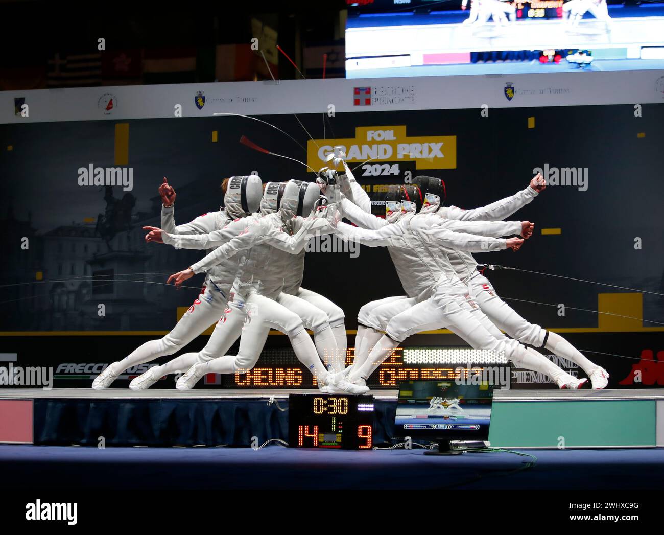 11 February 2024, Turin. Fencing Grand Prix, Trofeo Inalpi 2024 Stock ...