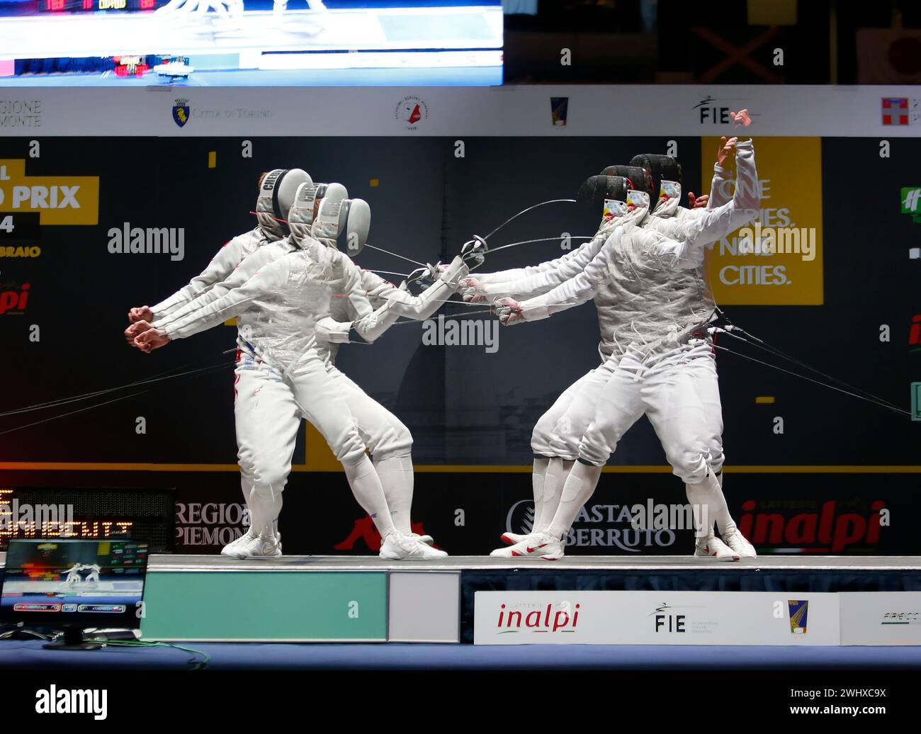 11 February 2024, Turin. Fencing Grand Prix, Trofeo Inalpi 2024 Stock ...