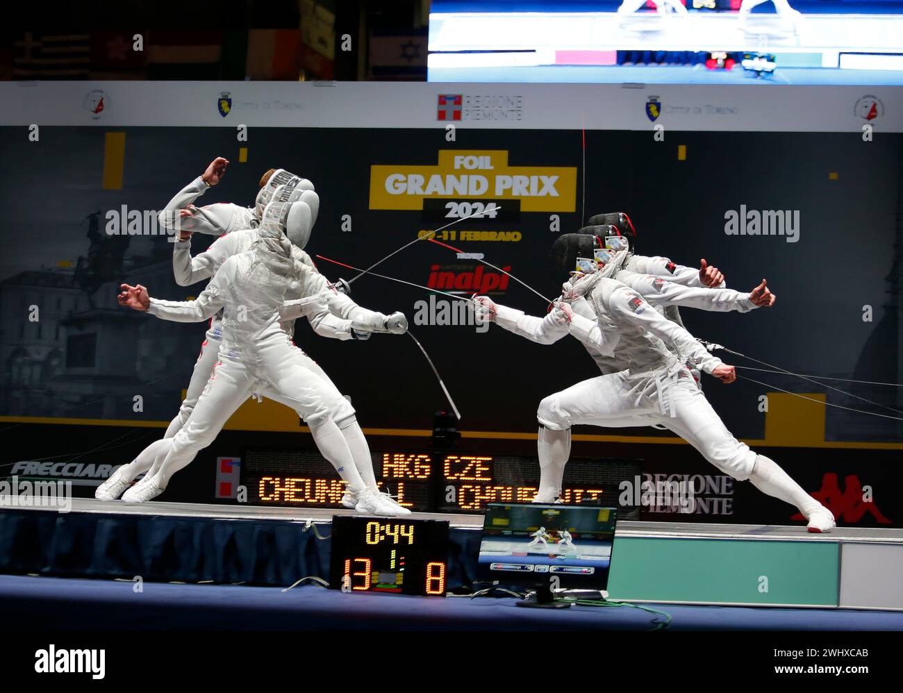 11 February 2024, Turin. Fencing Grand Prix, Trofeo Inalpi 2024 Stock ...
