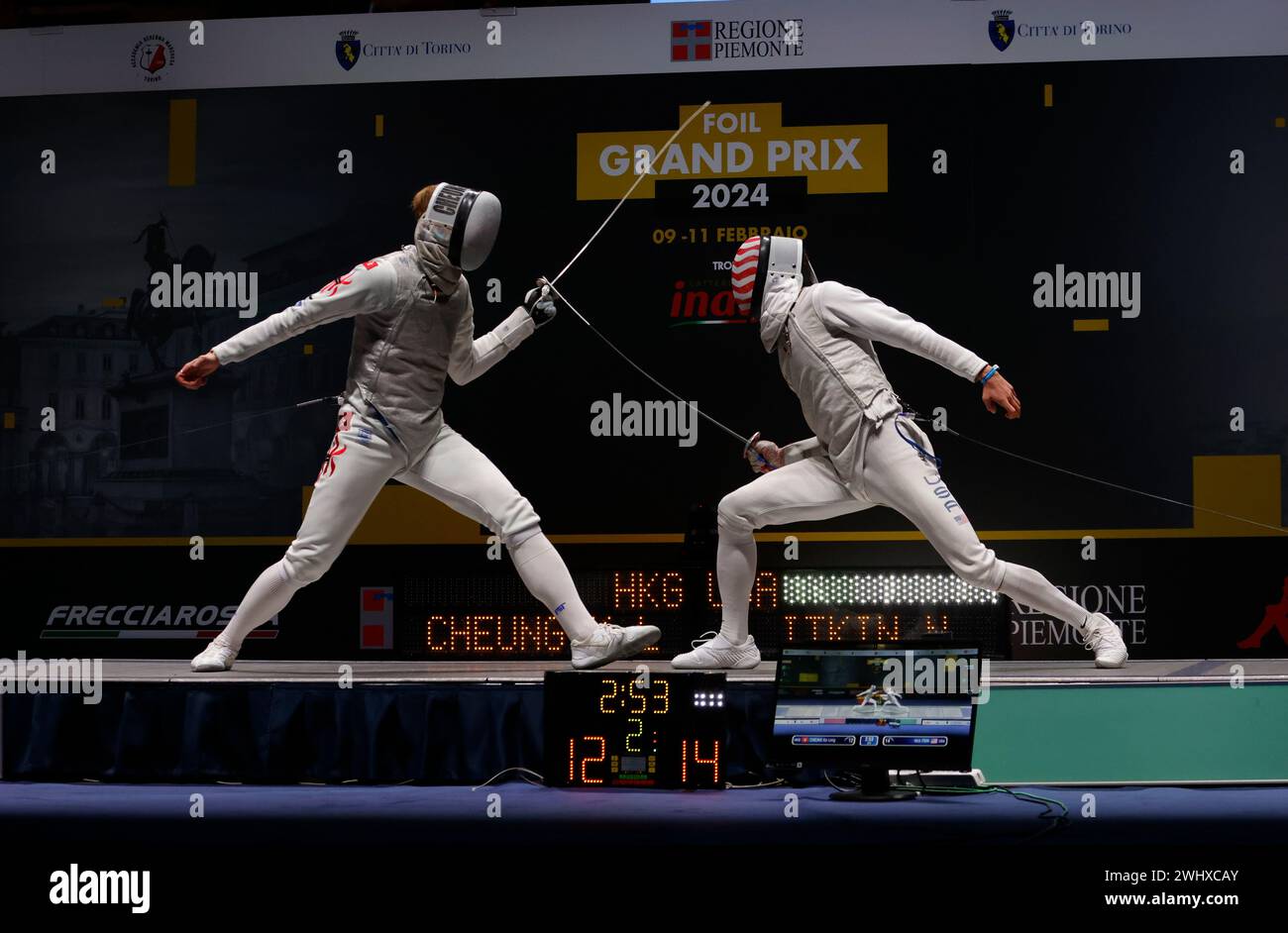11 February 2024, Turin. Fencing Grand Prix, Trofeo Inalpi 2024. Credit ...