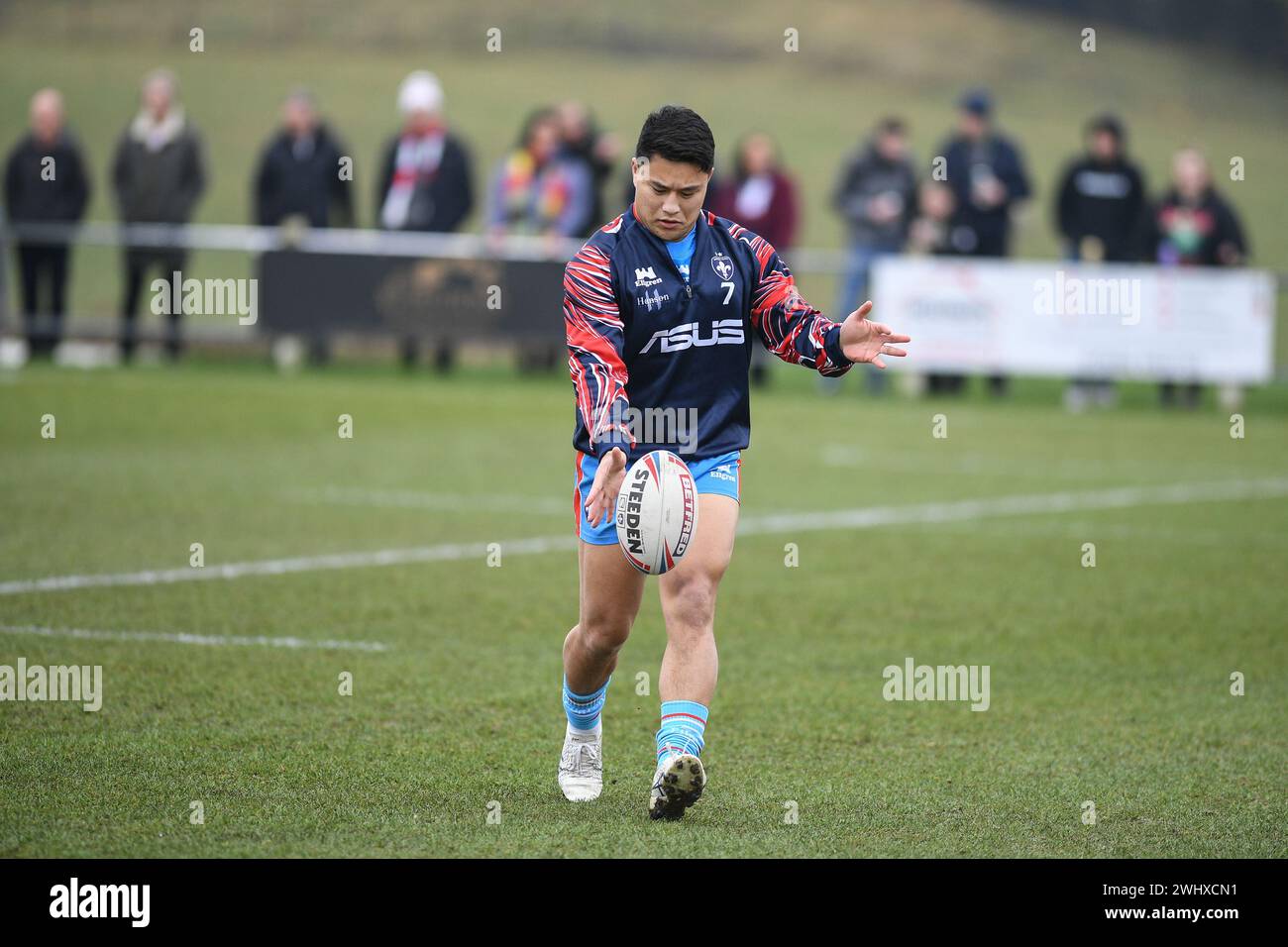 Halifax, England - 7th February 2024 - Wakefield Trinity's Mason Lino ...