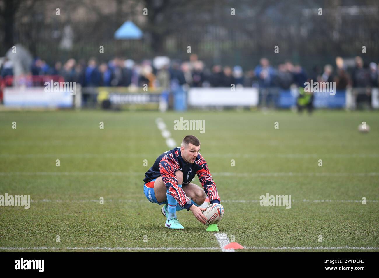 Halifax, England - 7th February 2024 - Wakefield Trinity's Max Jowitt ...