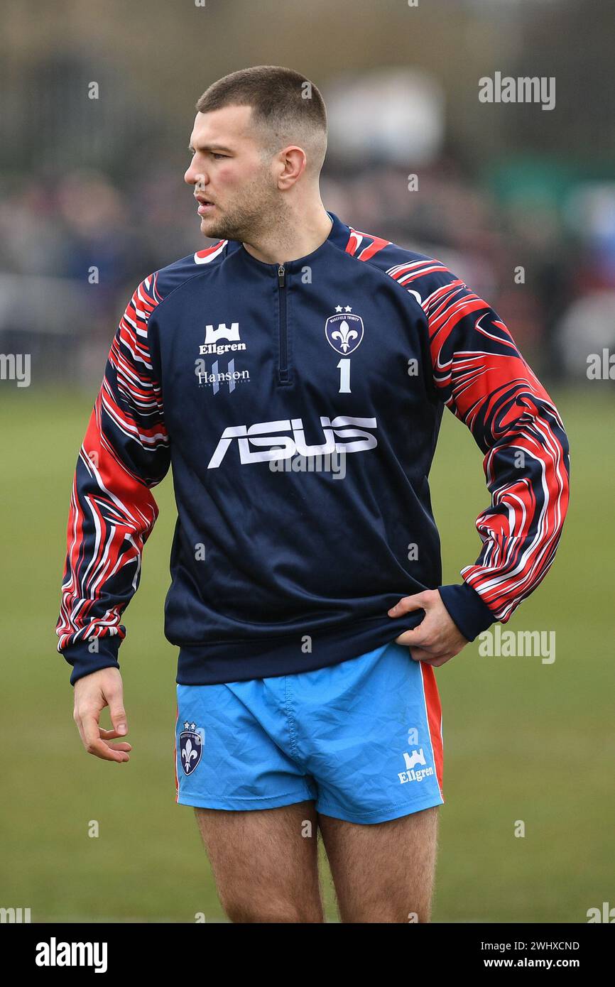 Halifax, England - 7th February 2024 - Wakefield Trinity's Max Jowitt ...