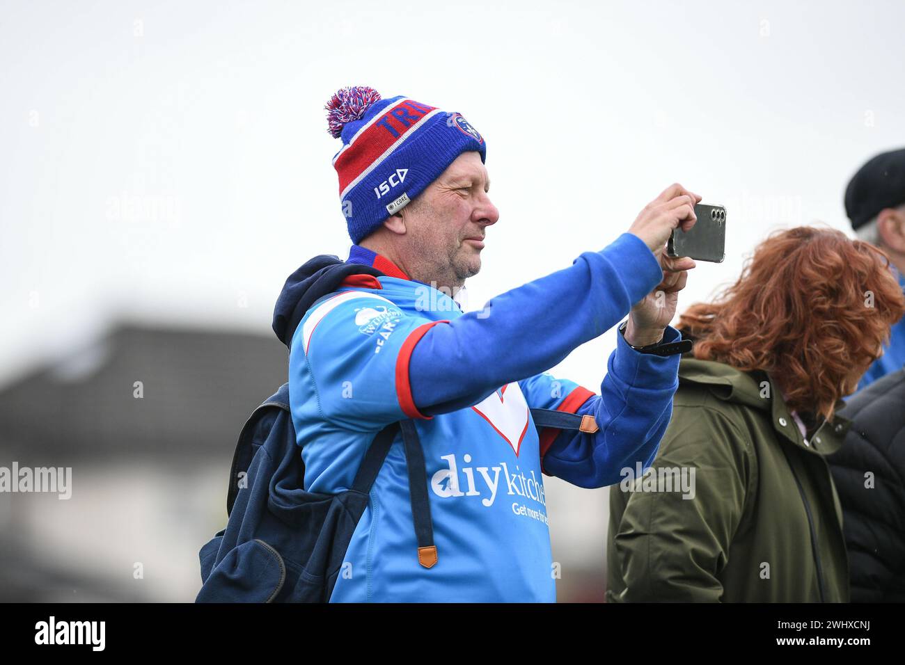 Halifax, England - 7th February 2024 - Wakefield Trinity fans. Rugby ...