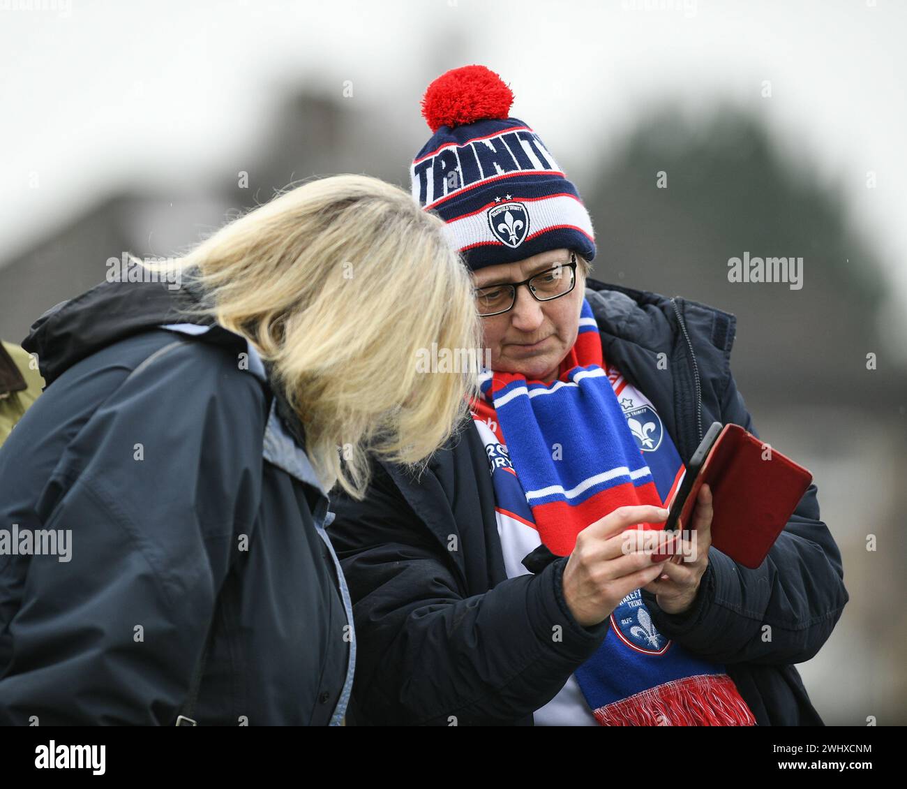 Halifax, England - 7th February 2024 - Wakefield Trinity fans. Rugby ...