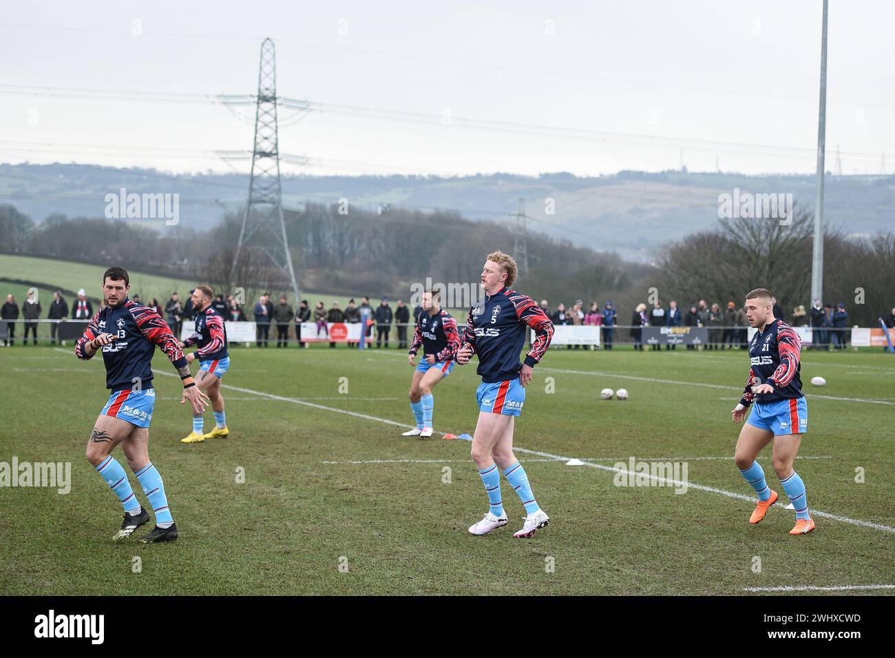 Halifax, England - 7th February 2024 - Wakefield Trinity warm up ...