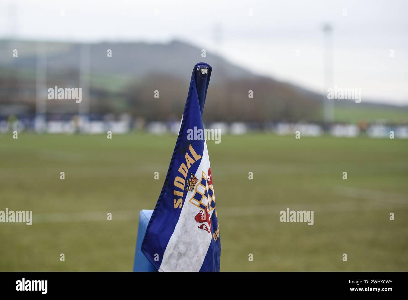 Halifax, England - 7th February 2024 - Siddal flag. Rugby League ...