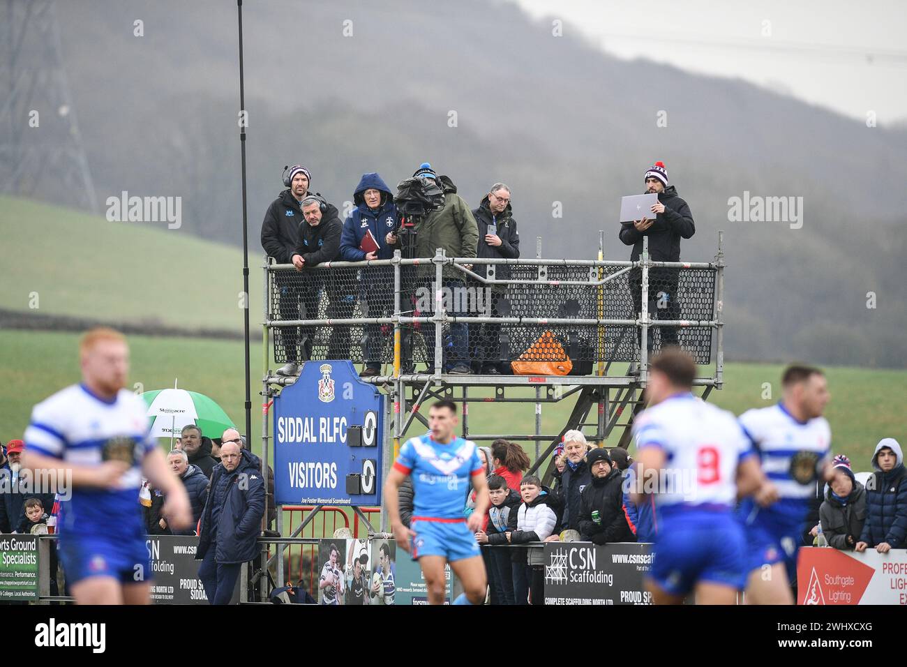 Halifax, England - 7th February 2024 - Wakefield Trinity coaches and ...