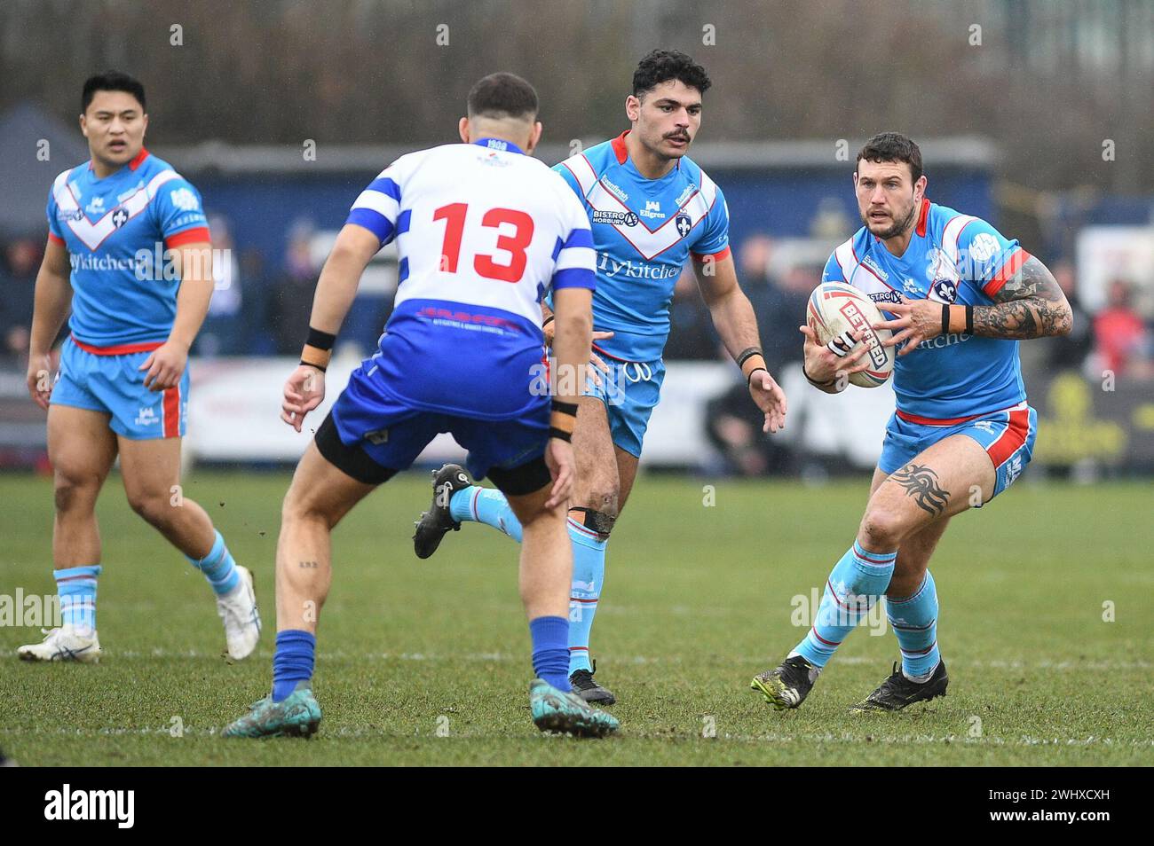 Halifax, England - 7th February 2024 - Wakefield Trinity's Jay Pitts ...