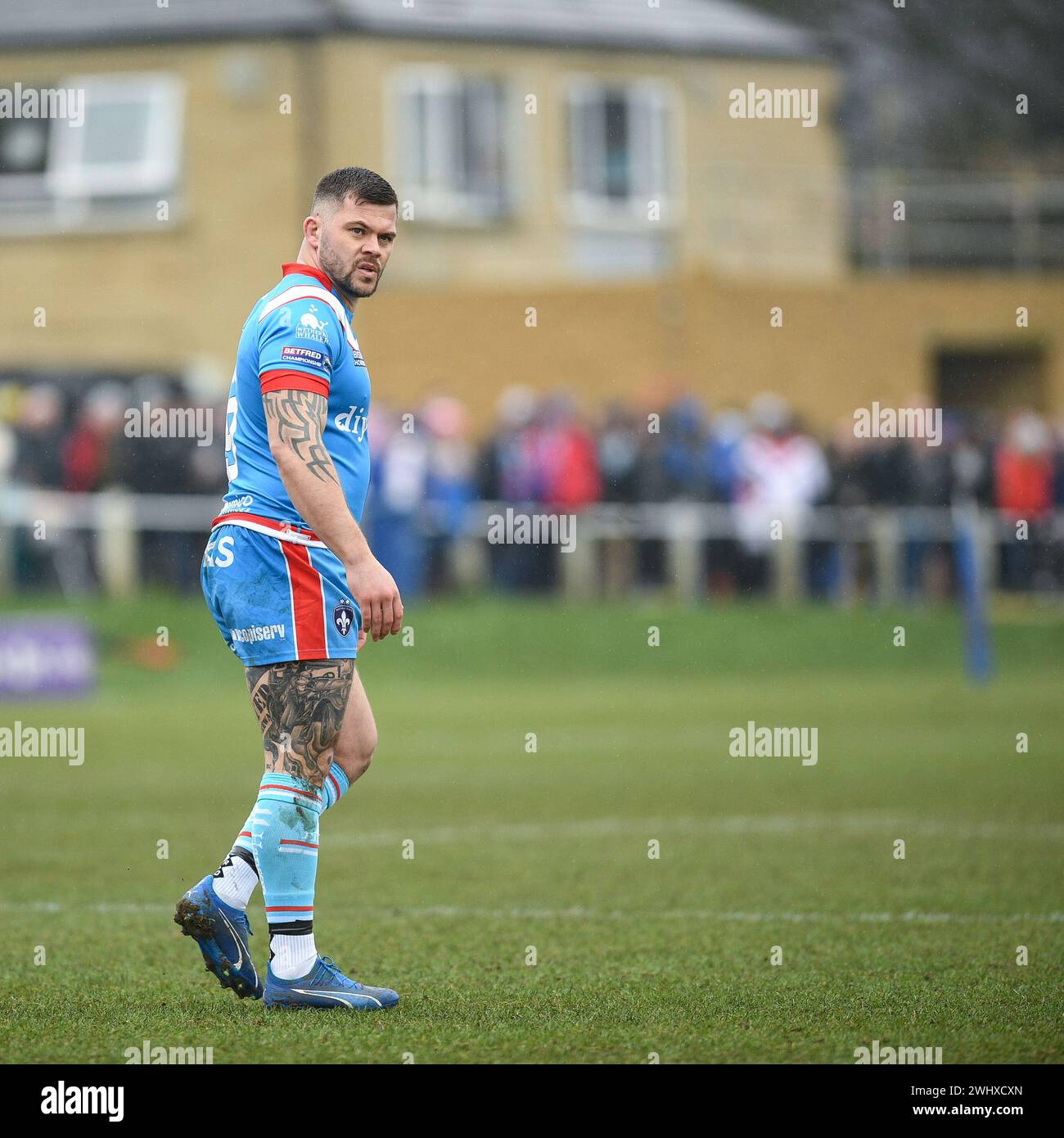 Halifax, England - 7th February 2024 - Wakefield Trinity's Liam Hood ...