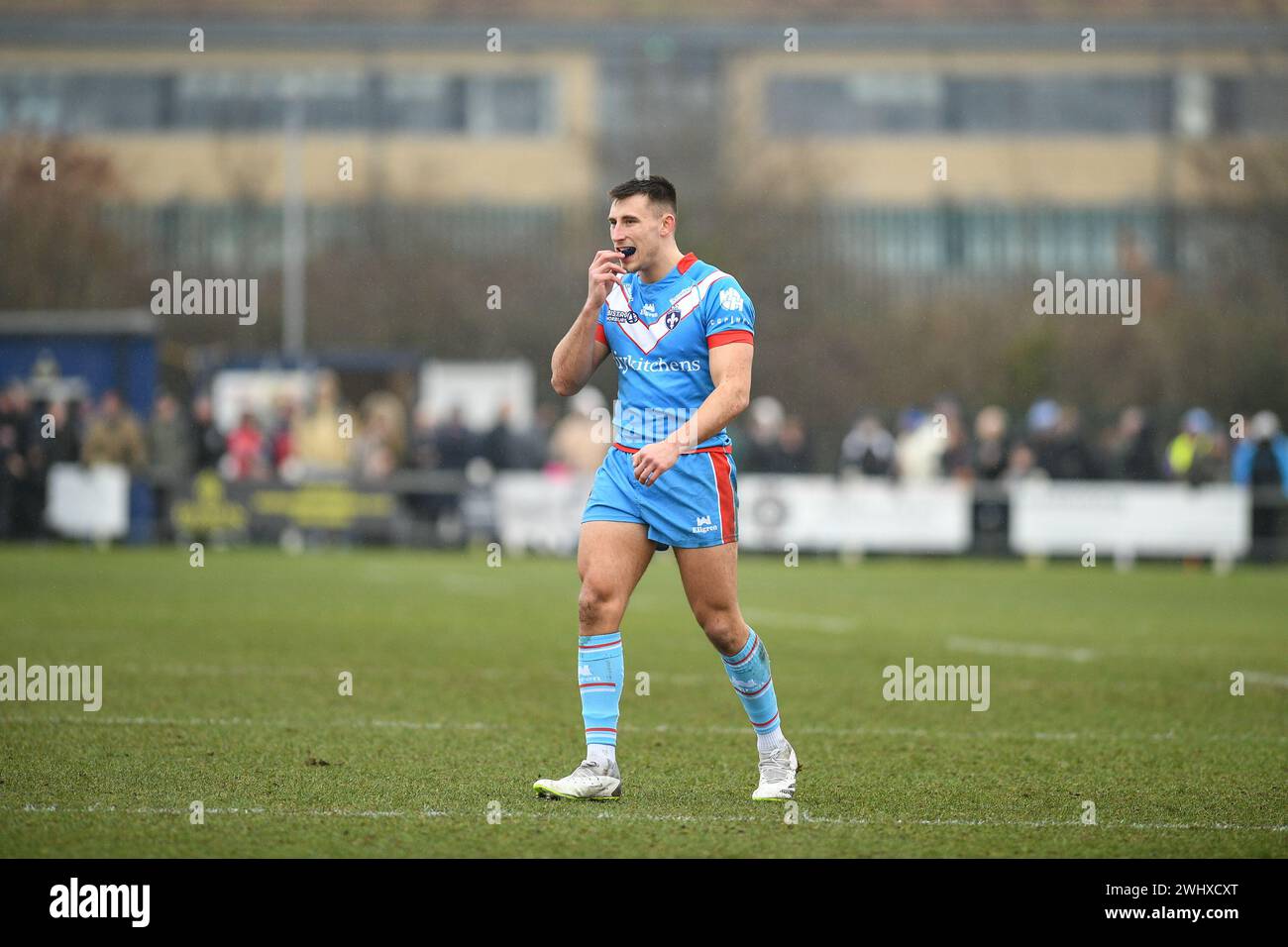 Halifax, England - 7th February 2024 - Wakefield Trinity's Oliver Pratt ...