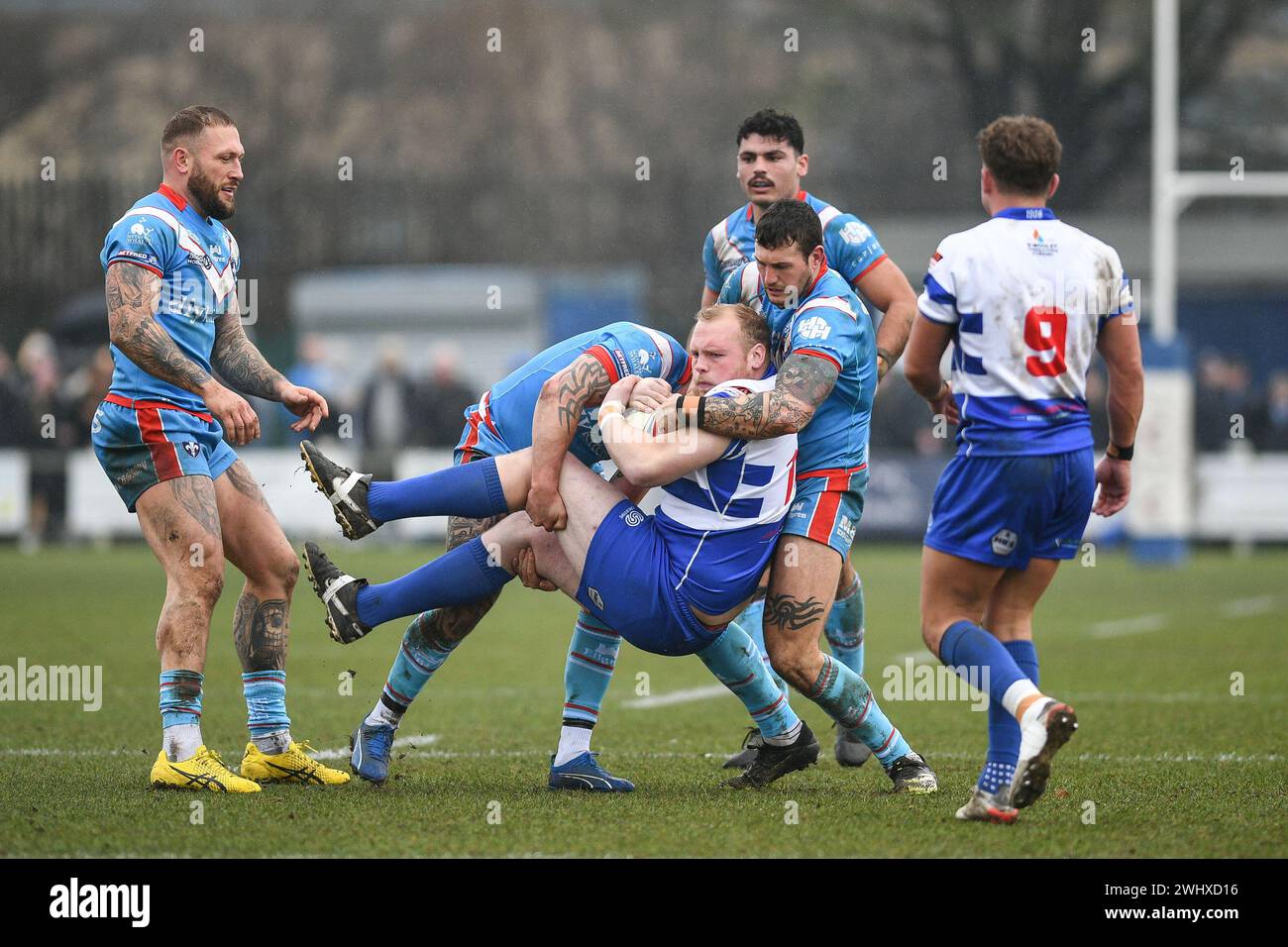 Halifax, England - 7th February 2024 - Adam Horner of Siddal ARLFC ...