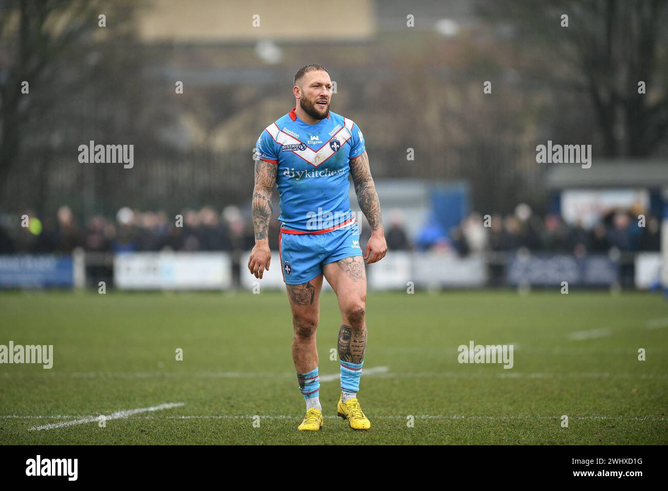 Halifax, England - 7th February 2024 - Wakefield Trinity's Josh Griffin ...