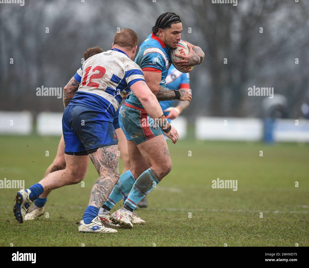 Halifax, England - 7th February 2024 - Wakefield Trinity's Renouf Atoni ...