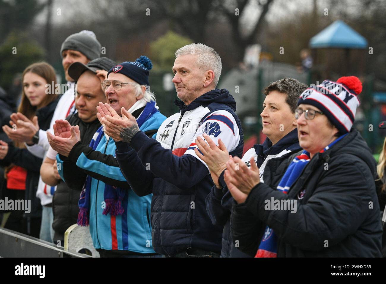 Halifax, England - 7th February 2024 - Wakefield Trinity fans. Rugby ...
