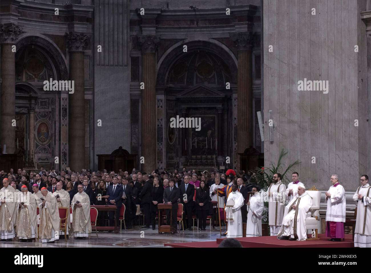 Vatican City, Vatican, 11 February 2024. Pope Francis presides the ...