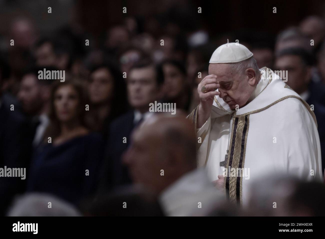 Vatican City, Vatican, 11 February 2024. Pope Francis presides the ...