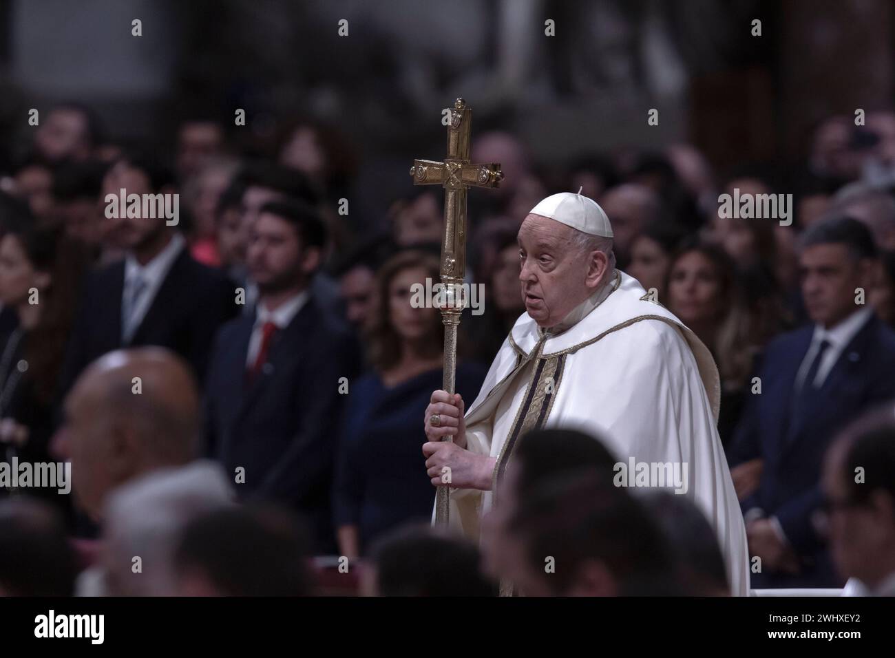 Vatican City, Vatican, 11 February 2024. Pope Francis presides the ...