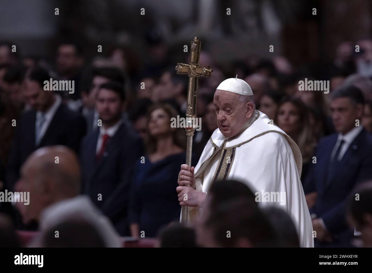 Vatican City, Vatican, 11 February 2024. Pope Francis presides the ...