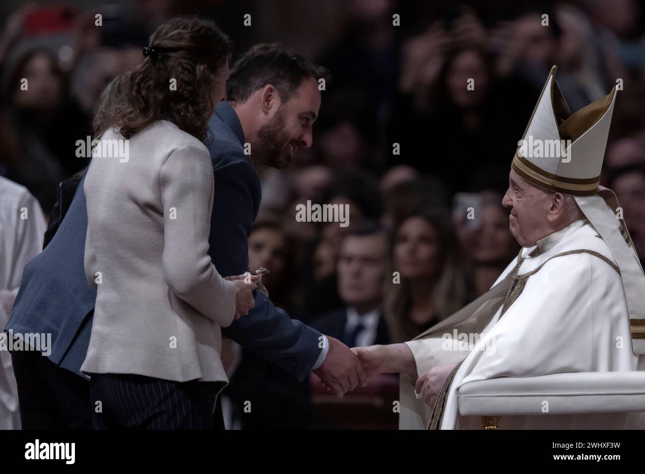Vatican City, Vatican, 11 February 2024. Pope Francis presides the ...