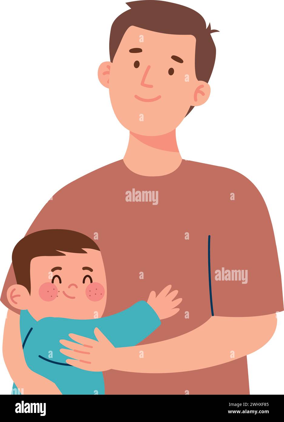 father and son cartoon Stock Vector Image & Art - Alamy