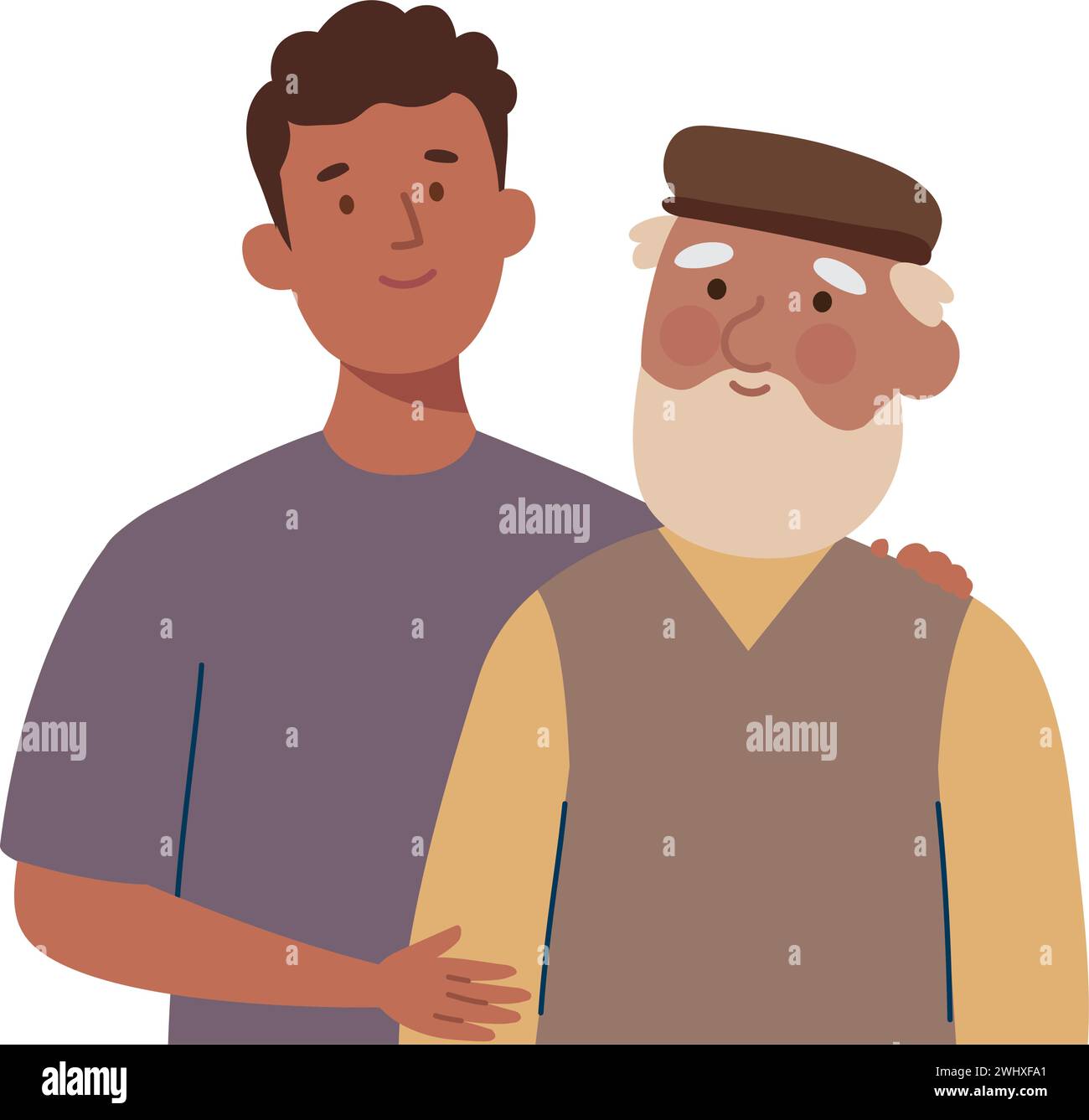 old father and son cartoon Stock Vector Image & Art - Alamy