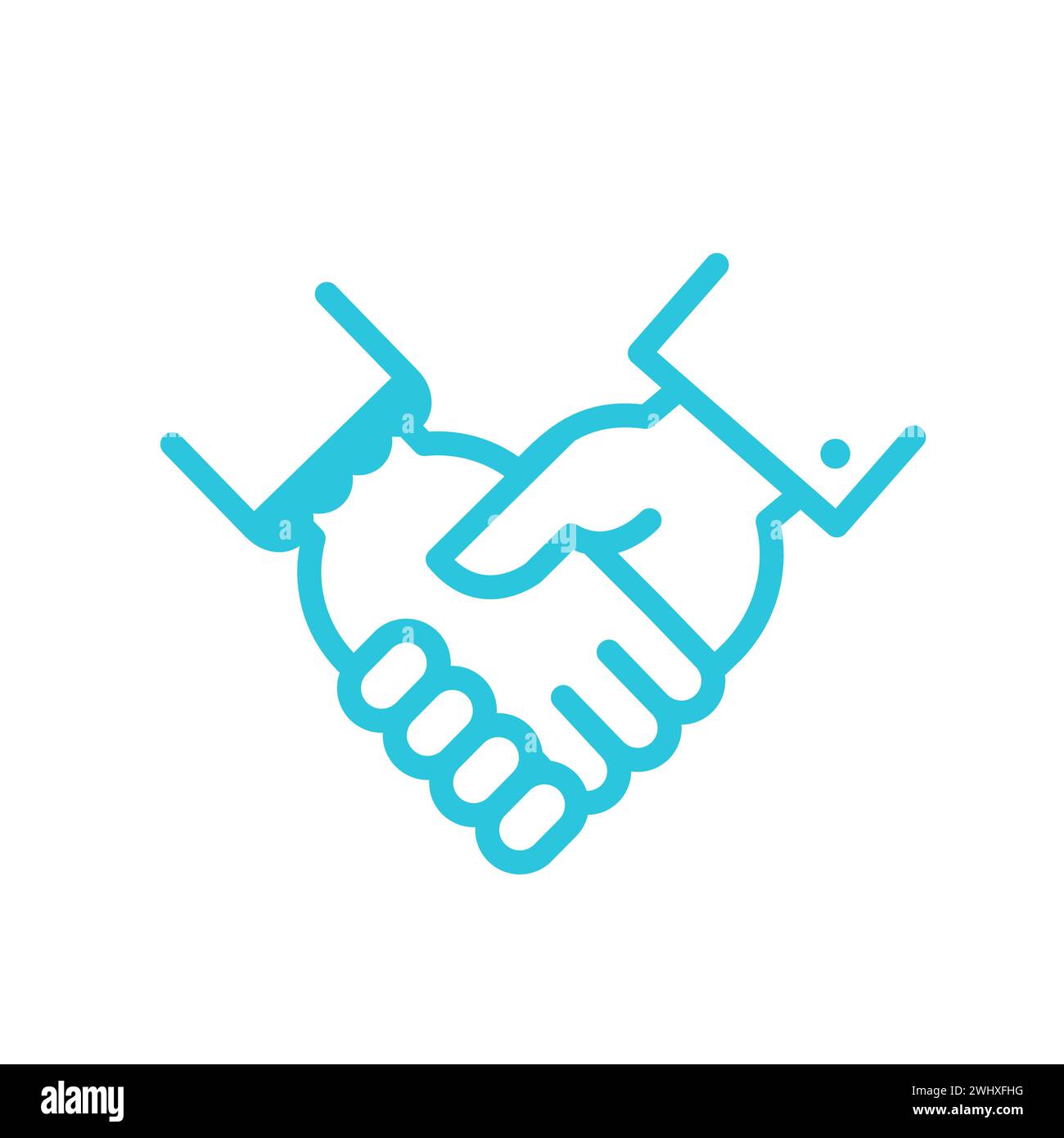 Hand shake icon from Cut Out Stock Images & Pictures - Alamy