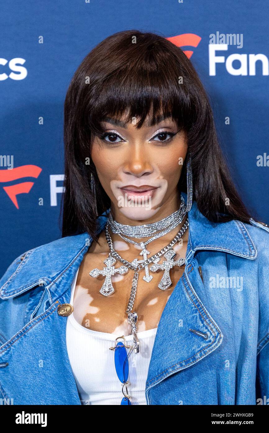 Las Vegas, USA. 10th Feb, 2024. Winnie Harlow attends Michael Rubin's ...