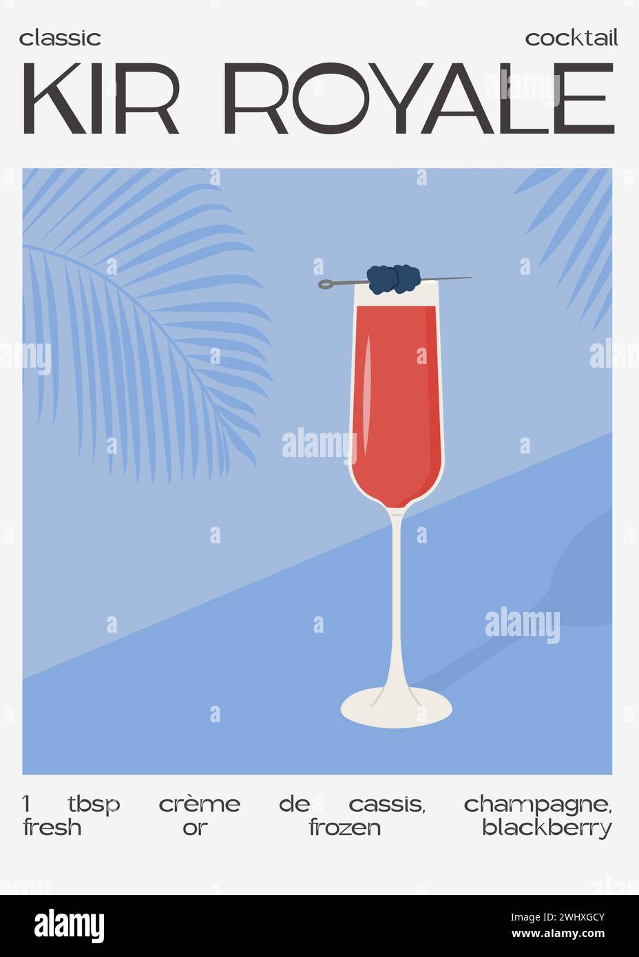 Kir royale champagne cocktail hi-res stock photography and images - Alamy