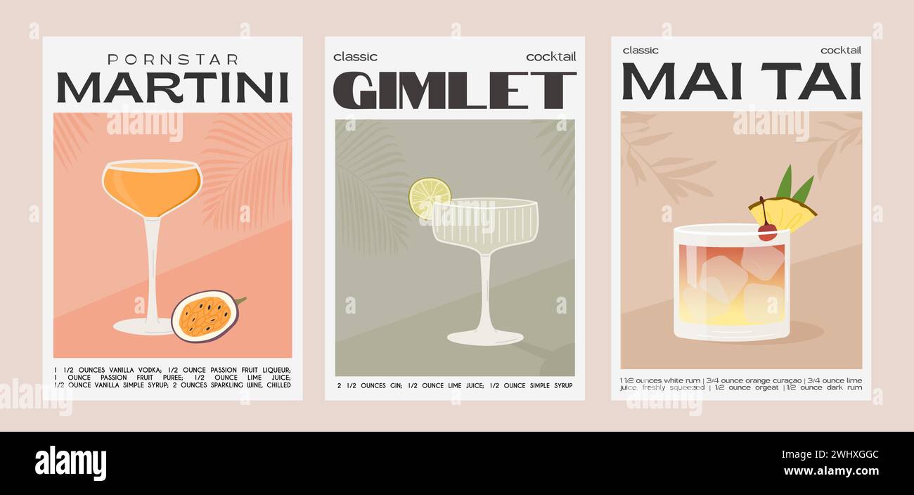 Gimlet martini Stock Vector Images - Alamy