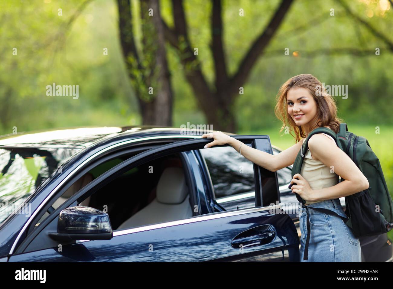 Adult car driver and smile hi-res stock photography and images - Alamy